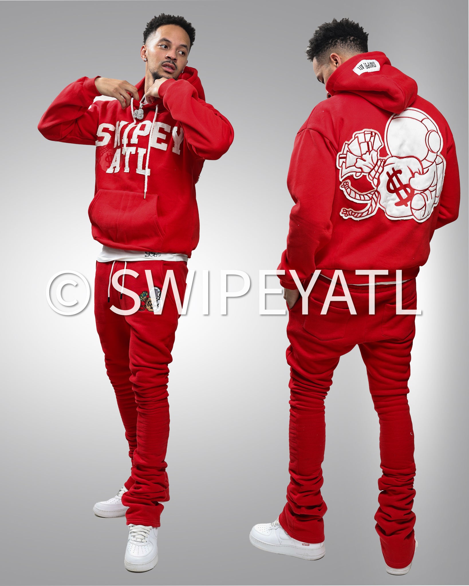 OG Red Jogger Set – Swipey ATL